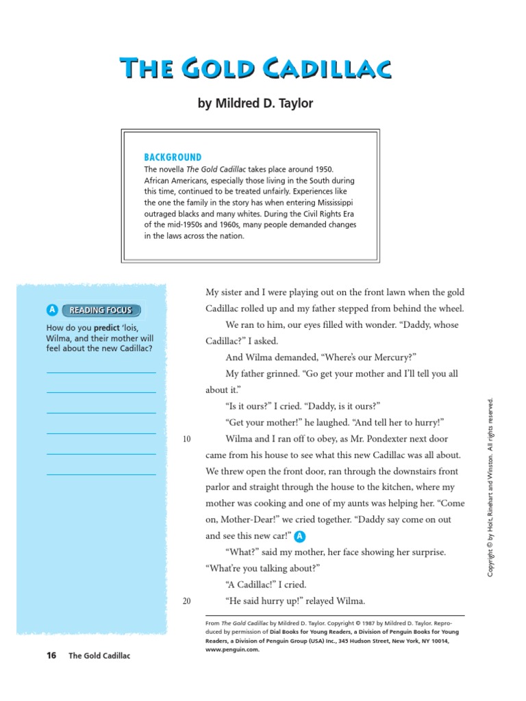 The Gold Cadillac | PDF