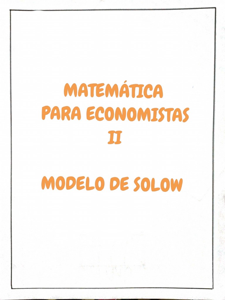 Informe Solow | PDF