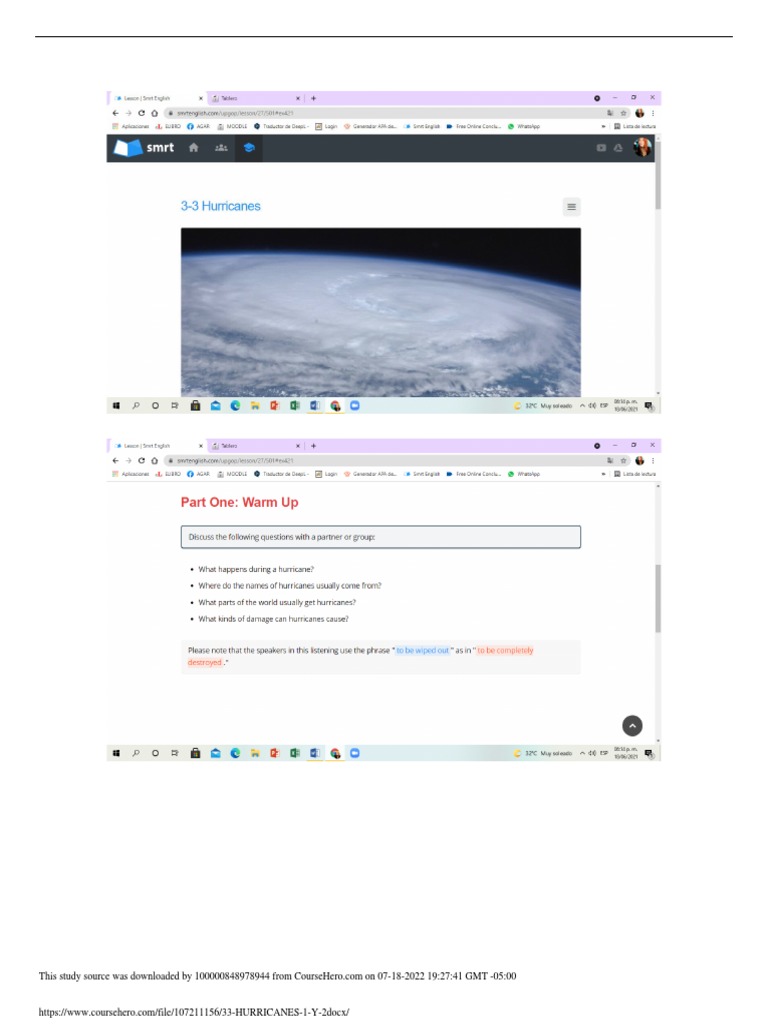 3.3 Hurricanes 1 y 2 | PDF | Science & Mathematics