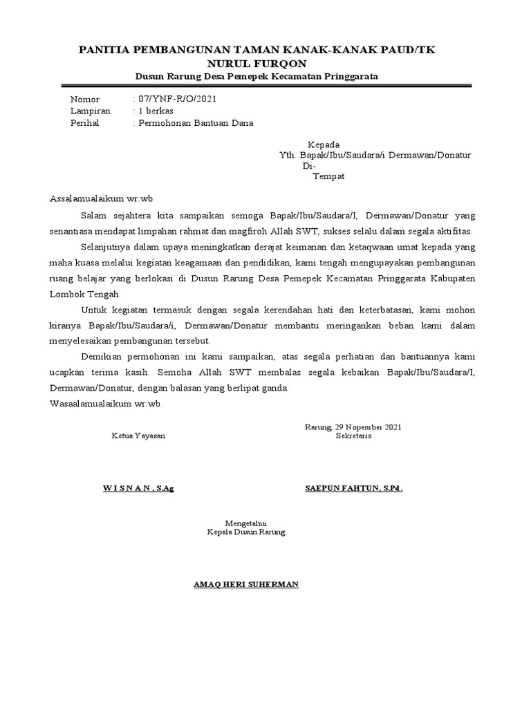 Proposal TPQ 2021 | PDF