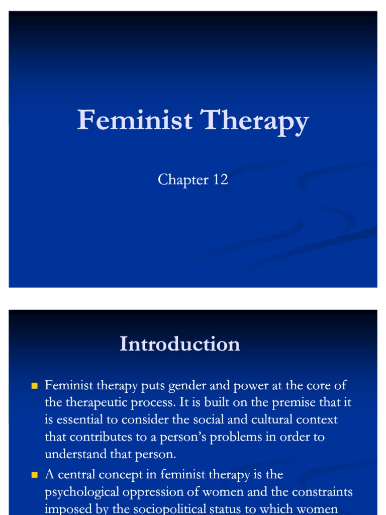 Feminist Therapy | Feminist Theory | Psychotherapy