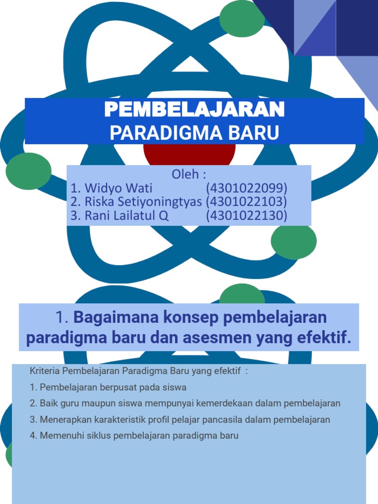 PEMBELAJARAN PARADIGMA BARU - Ruang Kolaborasi Dan Demonstrasi - Kelompok | PDF