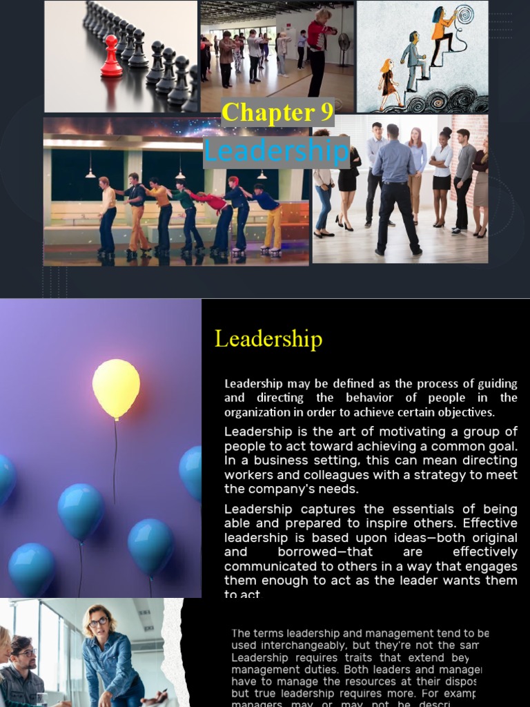 Chapter 9 Leadership | Download Free PDF | Leadership | Cognitive Science