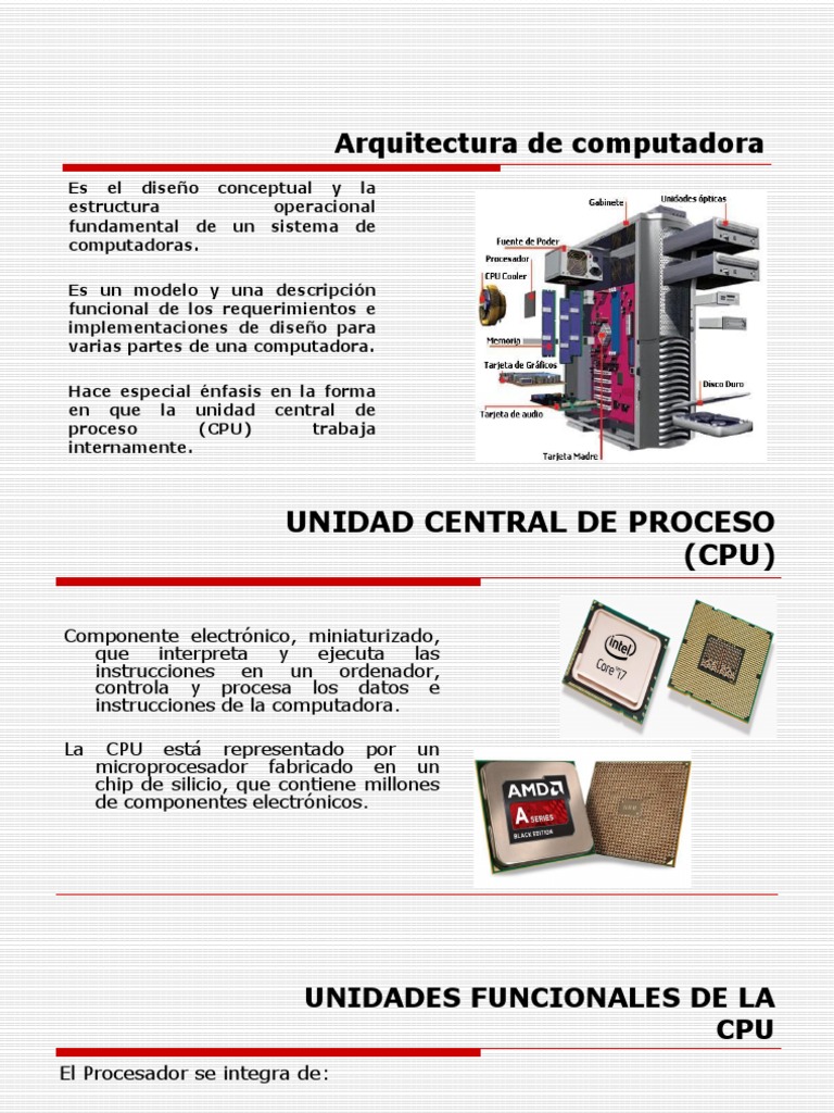 I.2 Arquitectura de La Computadora | PDF | Unidad Central de ...