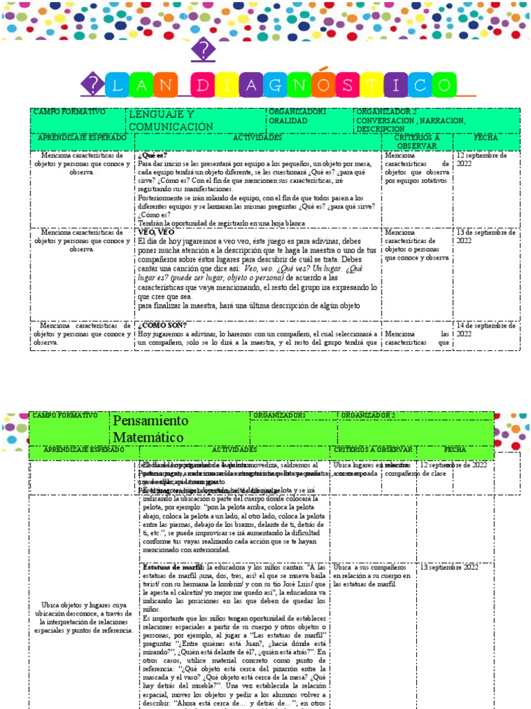 Plan Complementario | PDF
