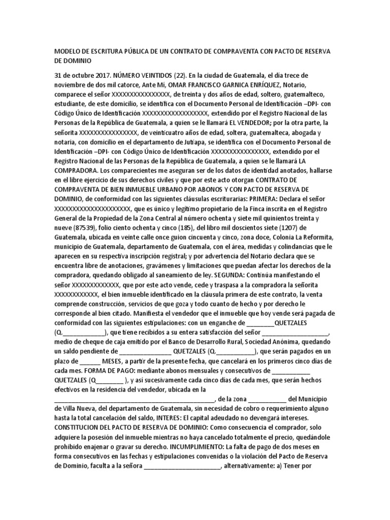 Contrato de Compraventa con Reserva | PDF | Justicia | Crimen y violencia
