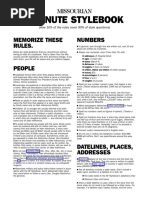 Associated Press (AP) Style Guide - The Basics | PDF | Middle East ...