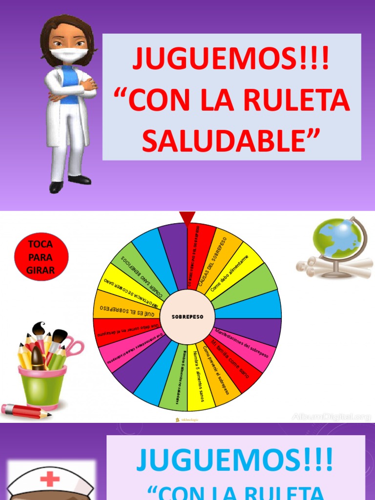 Juguemos con la ruleta saludable | PDF