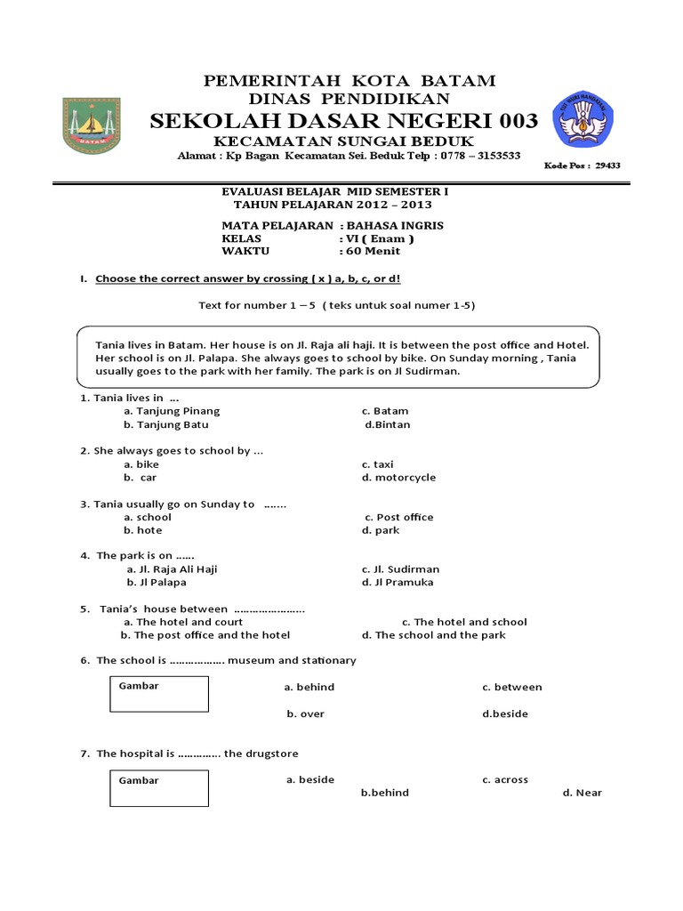 SDN 003 Batam Mid-Semester Evaluation | PDF | Ball Games | Sports