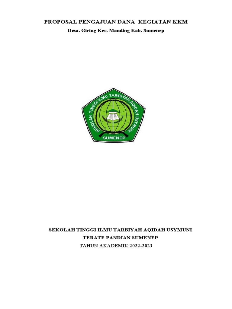 Proposal Pengajuan Dana | PDF