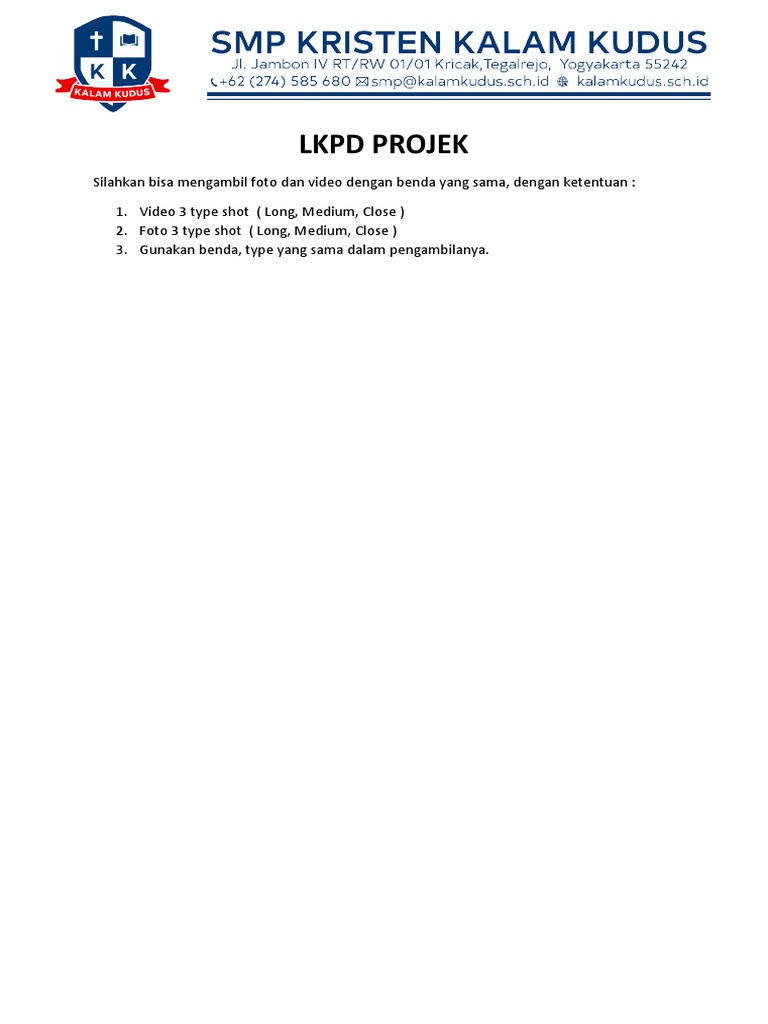 LKPD Projek Pengambilan Foto Dan Video | PDF