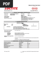 MSDS - Loctite 243 | PDF | Dangerous Goods | Toxicity