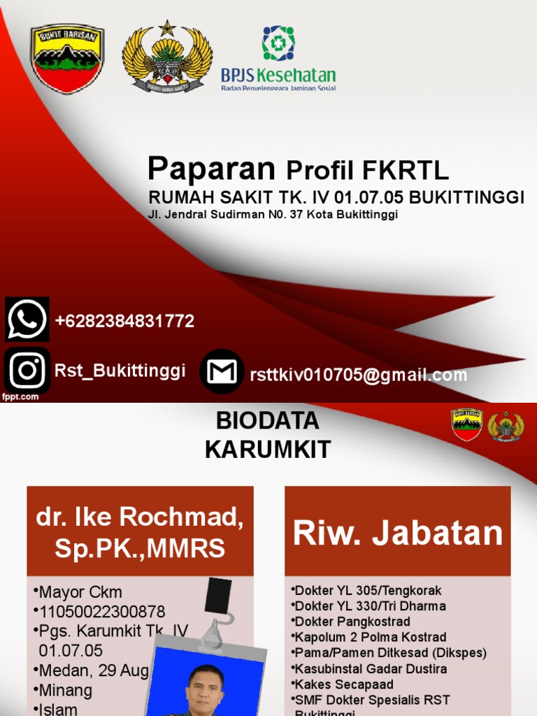 Paparan Profil FKRTL RST Bukittinggi | PDF
