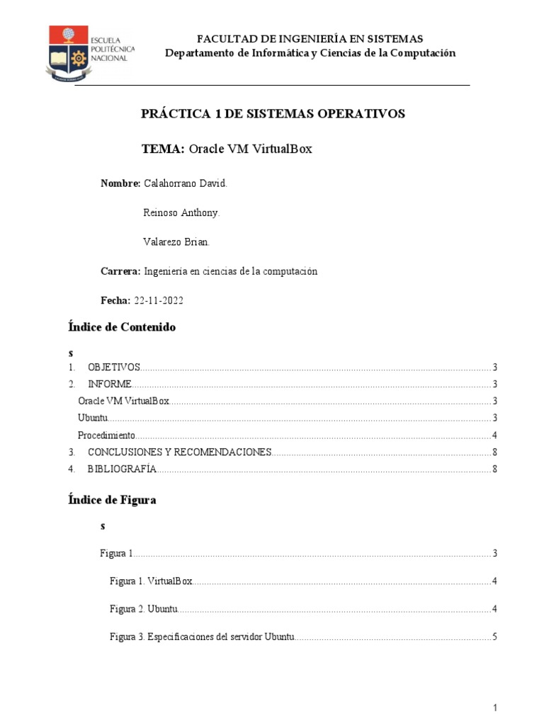 Práctica: Oracle VM VirtualBox y Ubuntu | PDF | Software de la aplicacion | Bios