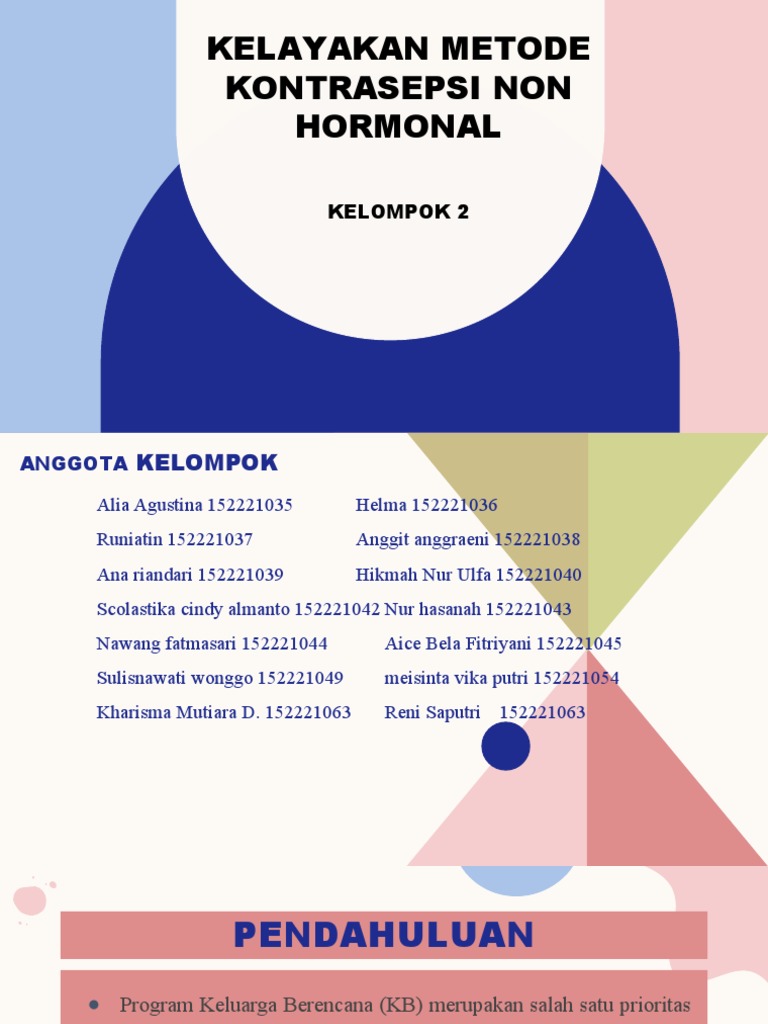 Kel.2 KB KELAYAKAN METODE KONTRASEPSI NON HORMONAL | PDF