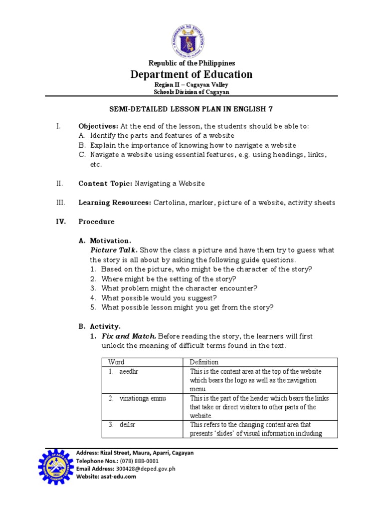 Lesson Plan Website | Download Free PDF | Websites | Lesson Plan