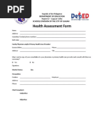 Medical Check Up Form | PDF | Physical Examination | Health Sciences