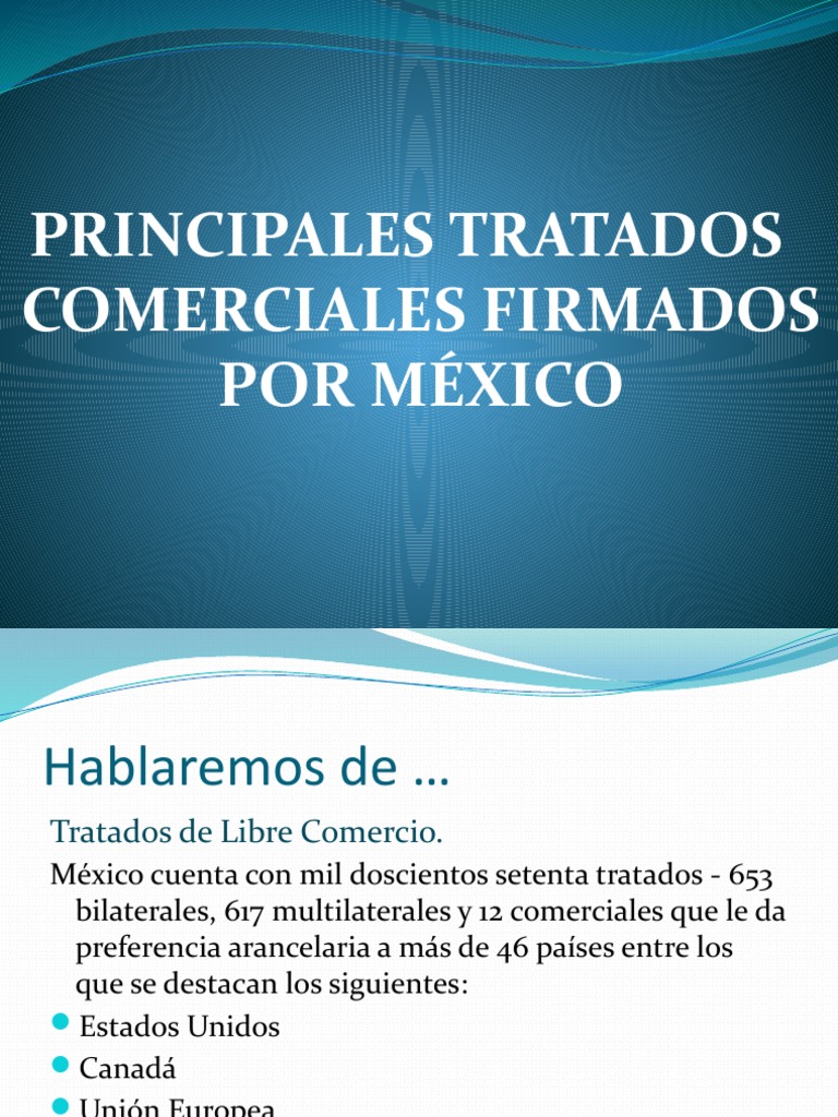 Tratados de Libre Comercio | PDF | Tratado de Libre Comercio Norteamericano | Comercio