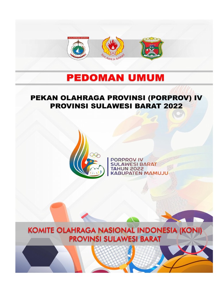Pedoman Umum Penyelenggaraan PORPROV IV Agustus 2022 | PDF