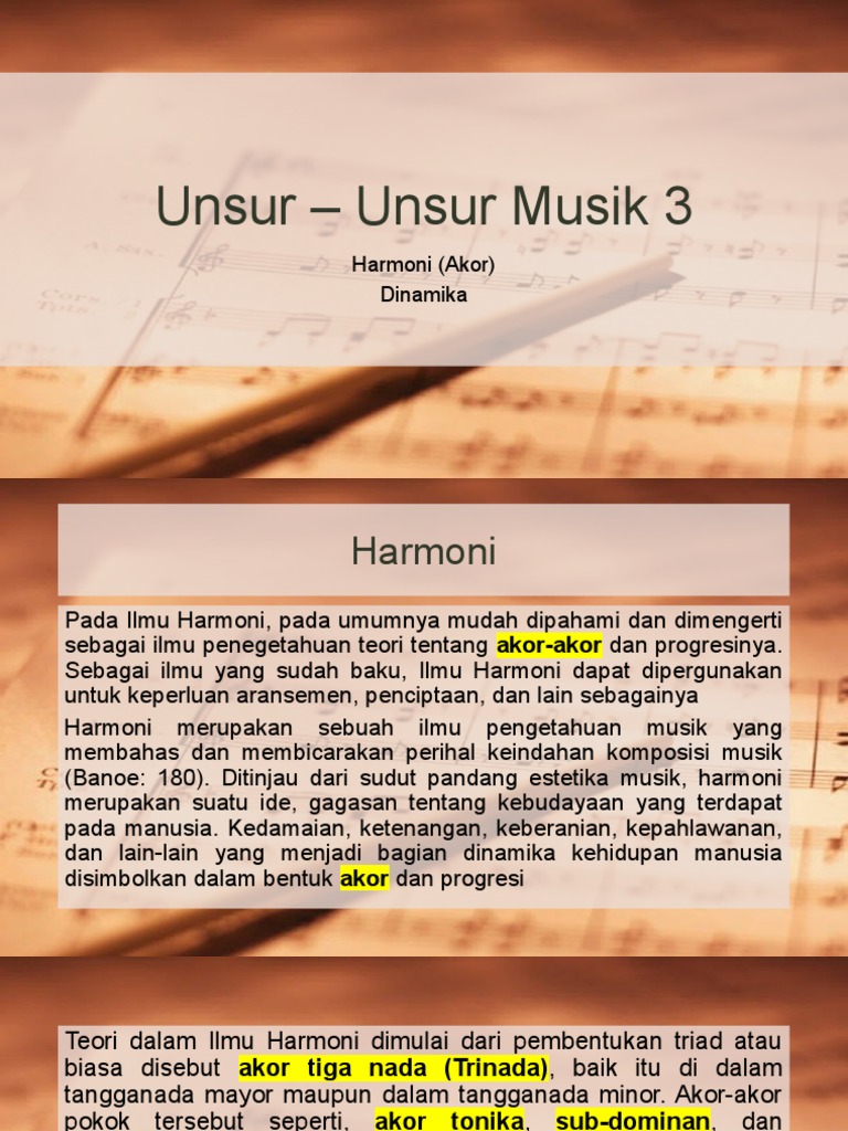 Harmoni, Akor, Dinamika | PDF