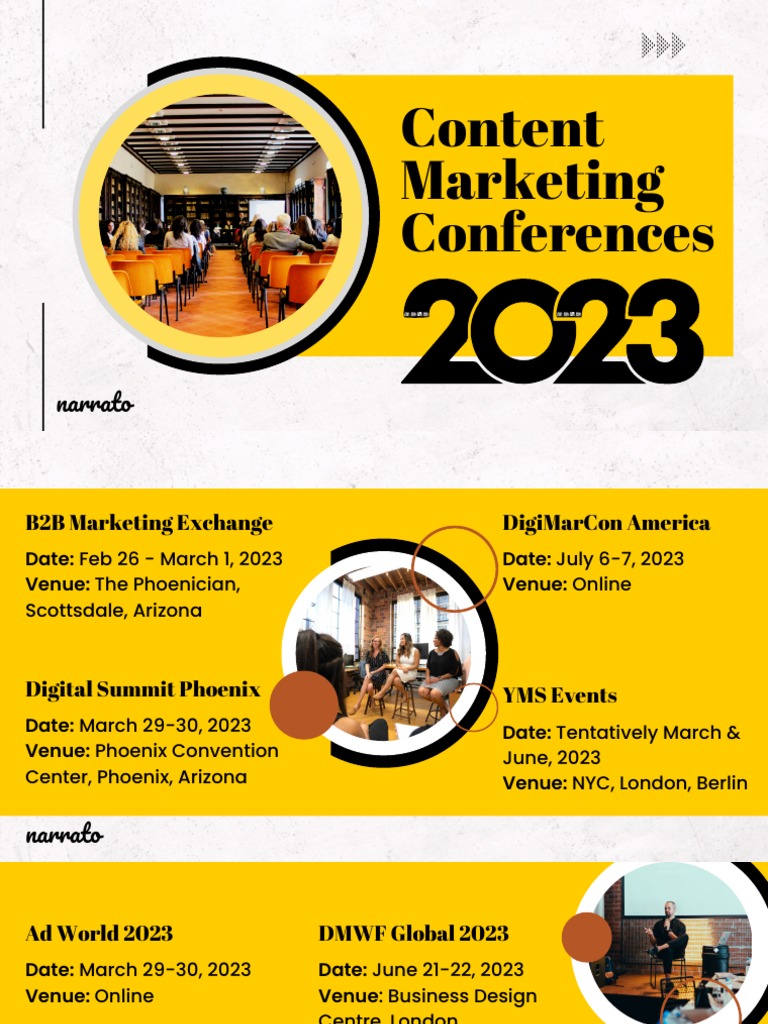 2023 Content Marketing Conferences Guide | PDF | Communication ...