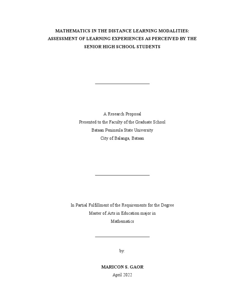 Research Proposal | PDF | Learning | Educational Technology