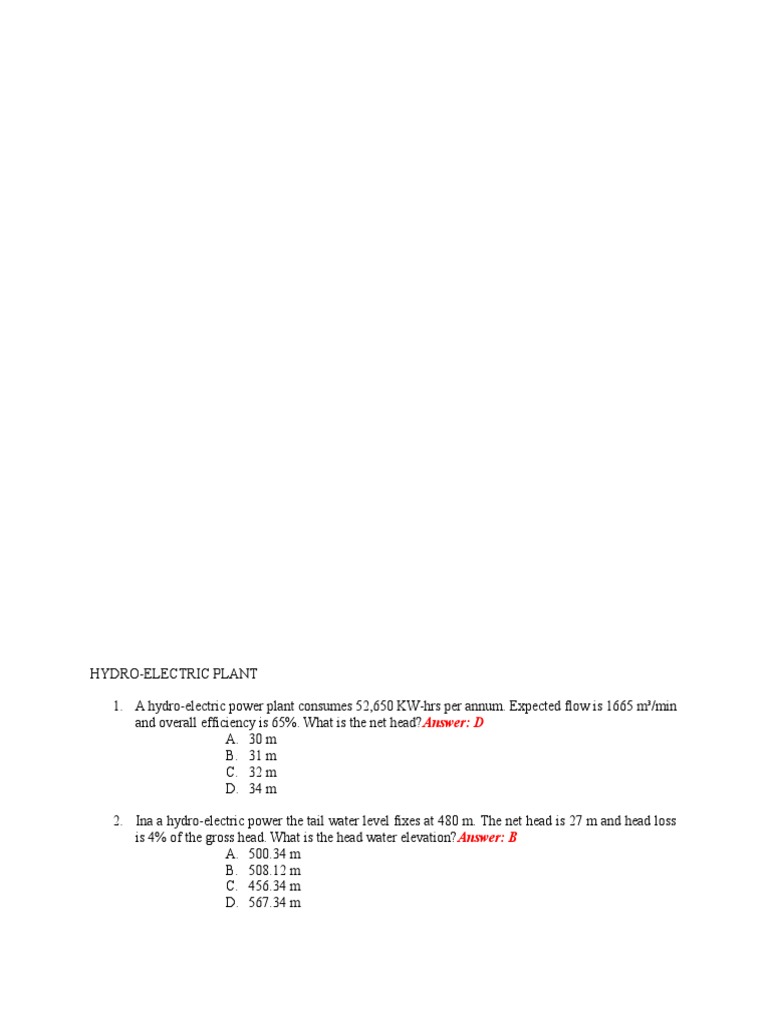 Assignment 2 Pdf Turbine Hydroelectricity
