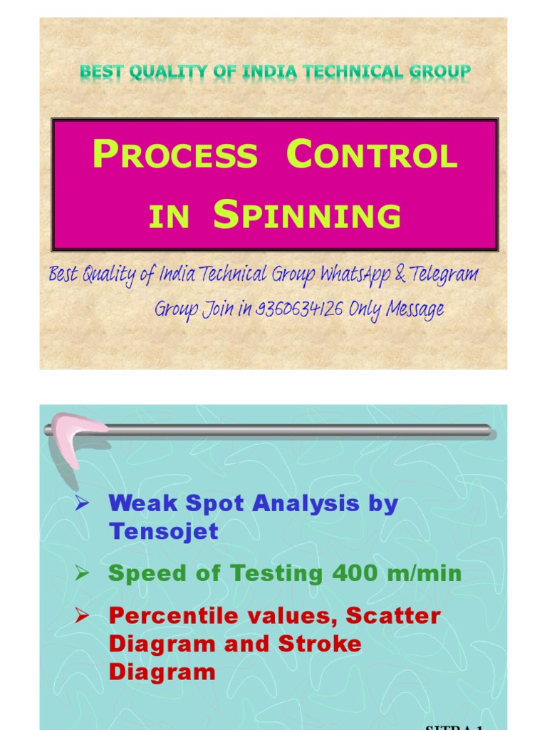 Process Control in Spinning | PDF | Yarn | Spinning (Textiles)
