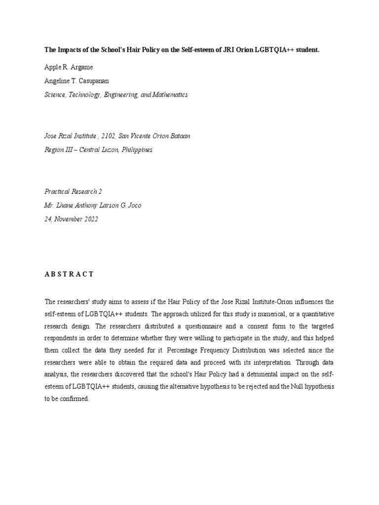 pr2 Defense | PDF | Sampling (Statistics) | Survey Methodology