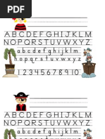 Alphabet Playdough Mats