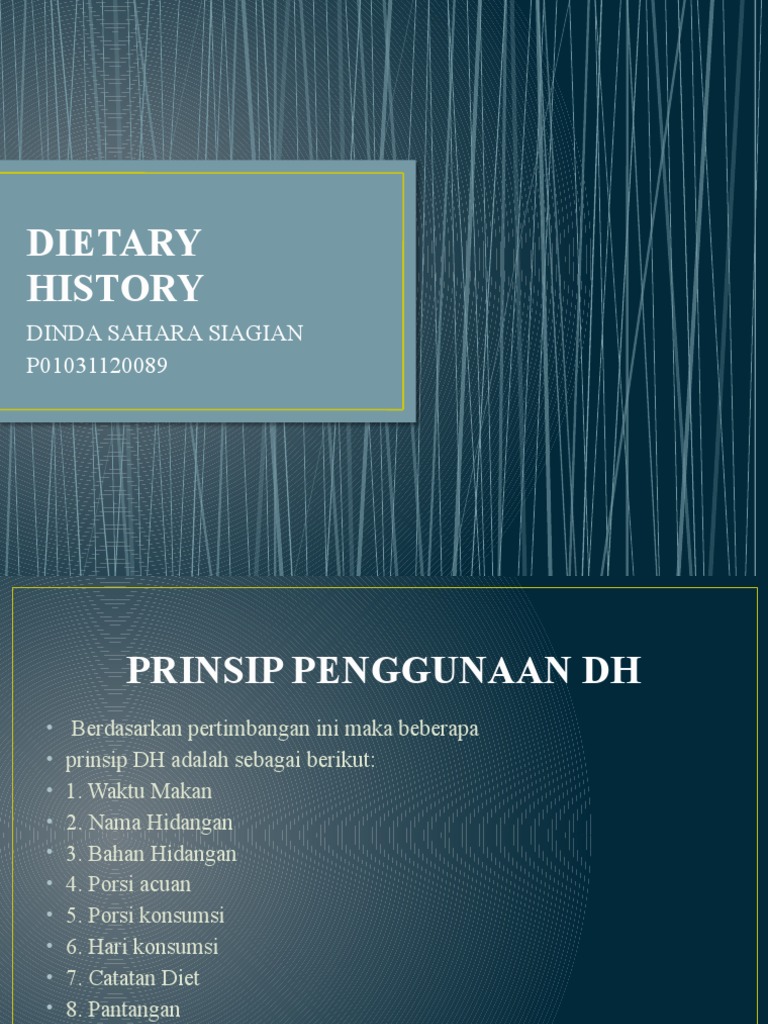 Dietary History | PDF