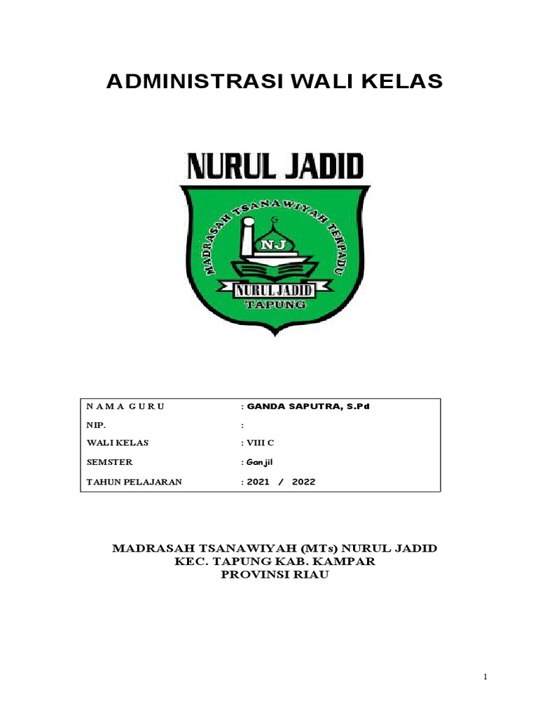 Administrasi Wali Kelas Viii C | PDF | Karier & Perkembangan | Bisnis