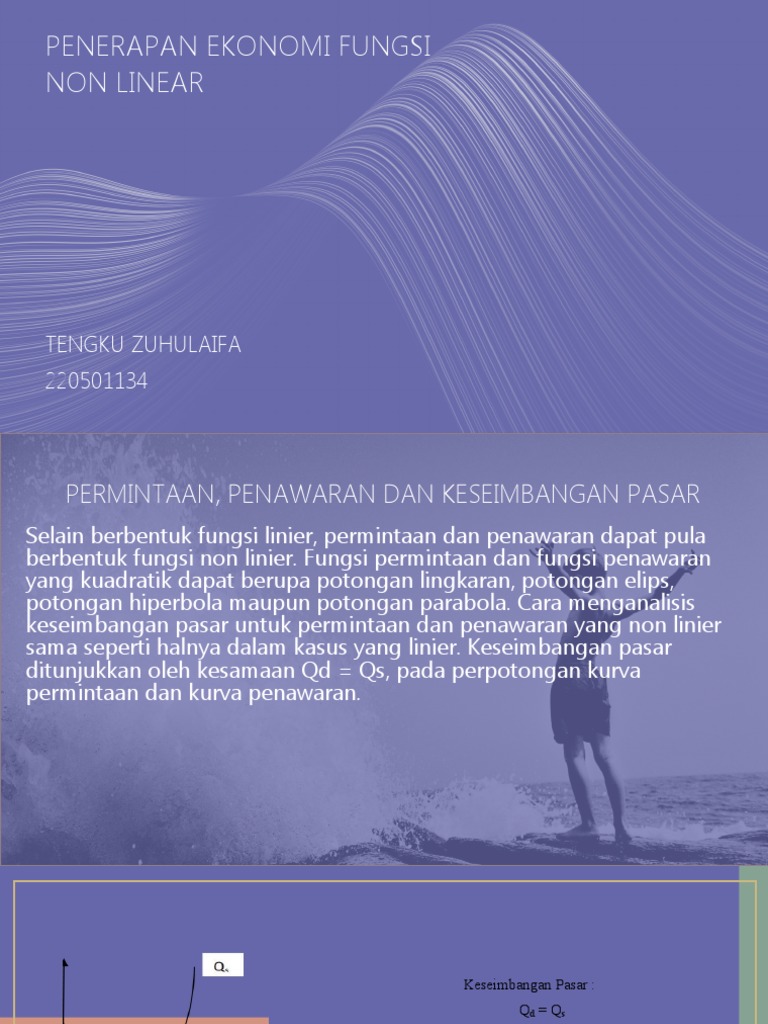 Penerapan Ekonomi Fungsi Non Linear | PDF