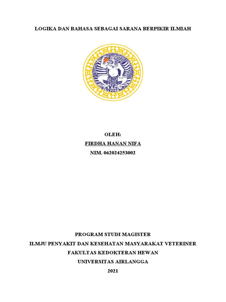 Logika Dan Bahasa Sebagai Sarana Berpikir Ilmiah | PDF