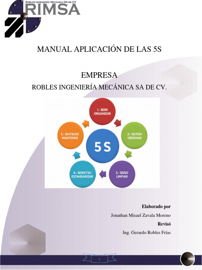 Manual de Aplicación de Las 5s Rimsa | PDF | Business