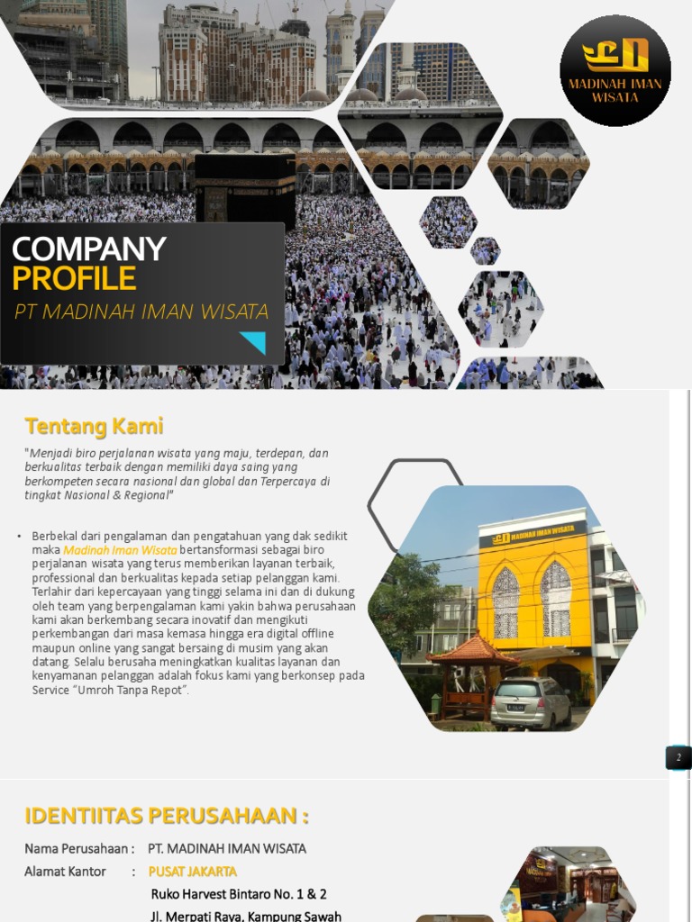 Company Profile Madinah Iman Wisata | PDF