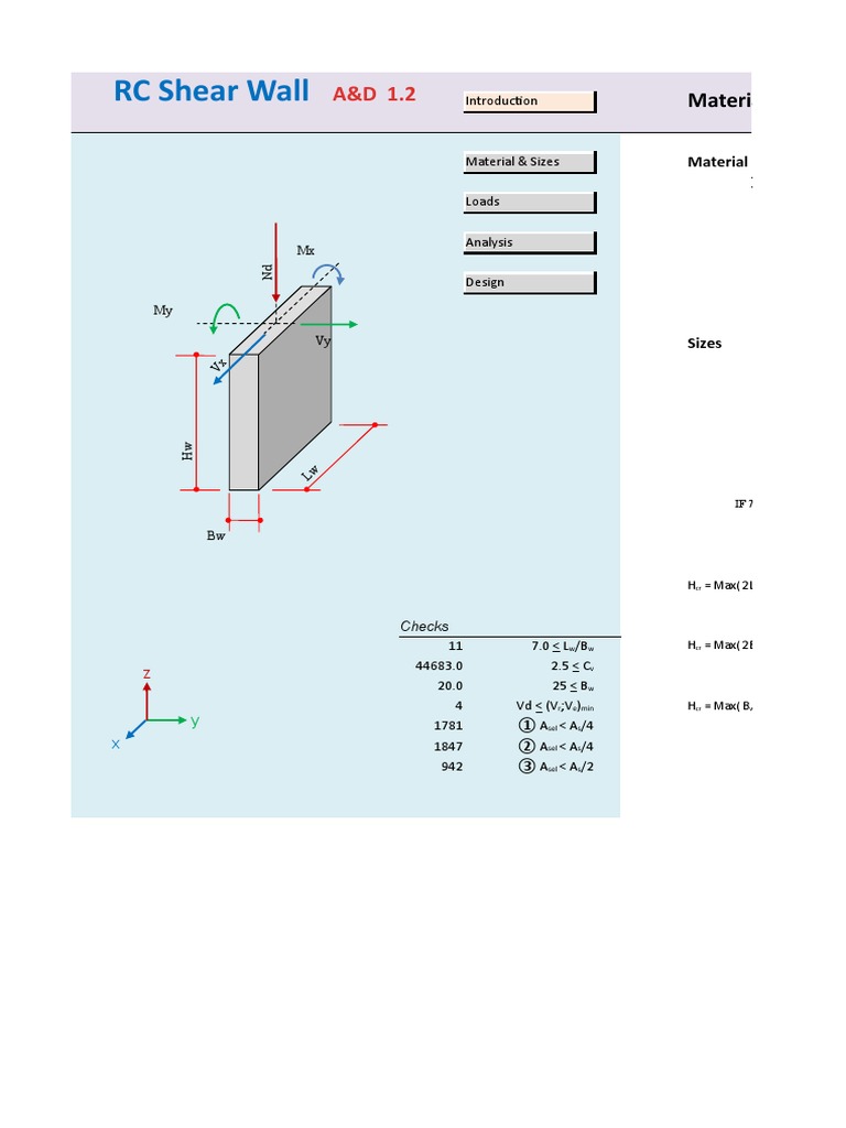 RC Shear Wall 1.2 | PDF