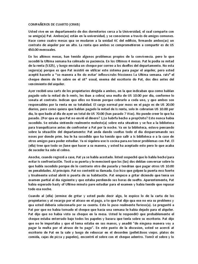 Compañeros De Cuarto Pdf