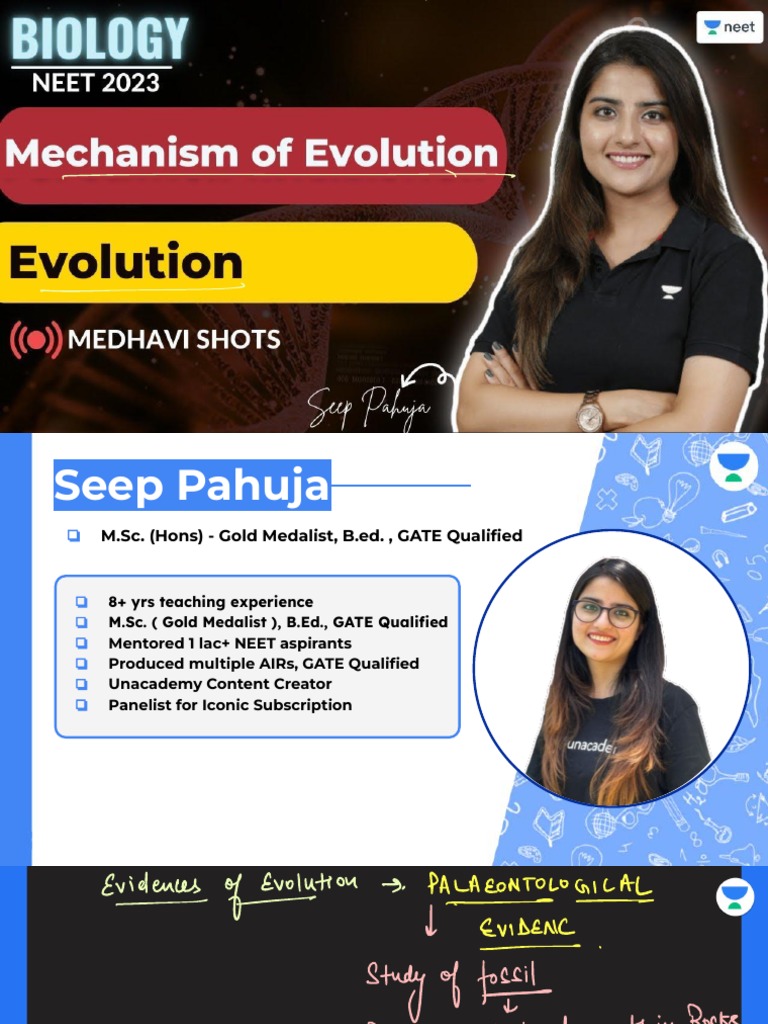 Mechanism of Evolution | PDF | Evolution | Homology (Biology)
