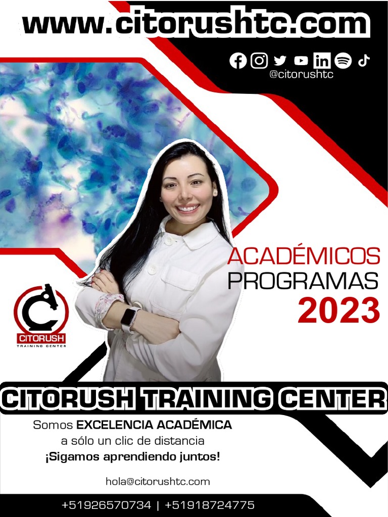 Catálogo de Programas Citorushtc 2023 | PDF | Citopatología | Tinción