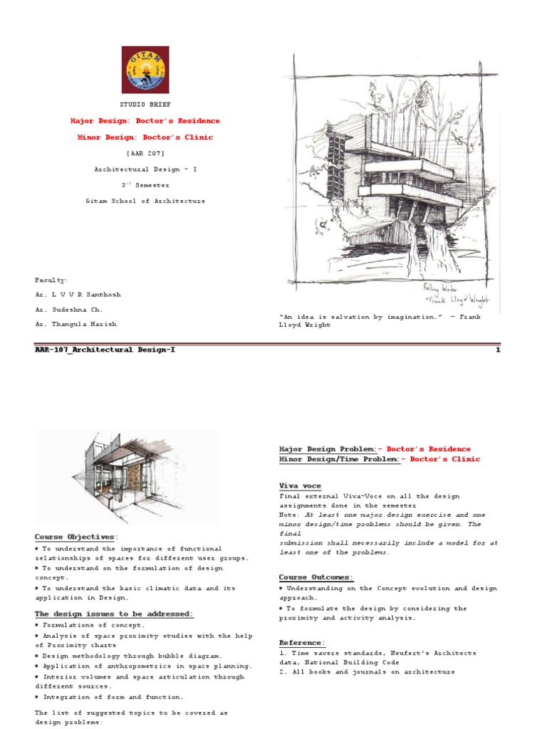 Doctor's Residence and Clinic Design | PDF | Cognitive Science