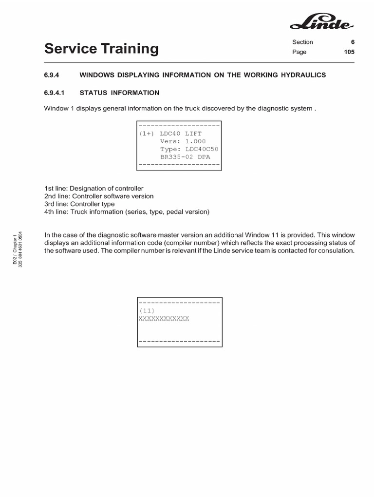 Handset Lift - Linde Diagtool | PDF