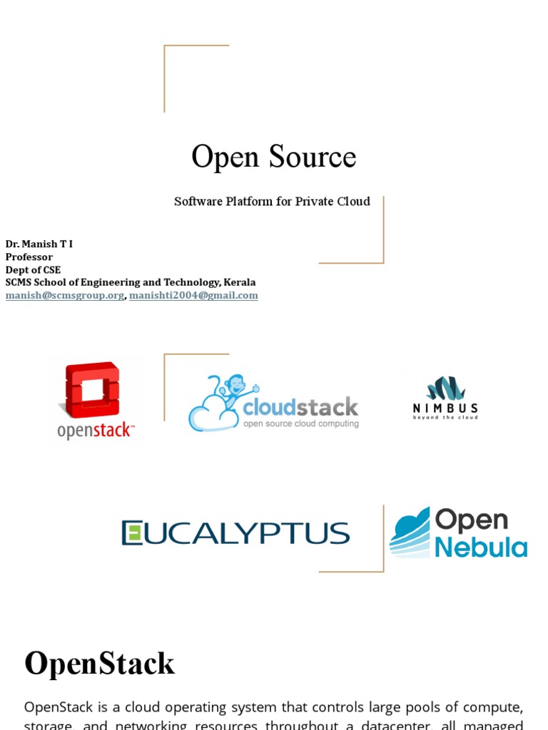 Open Source Clouds | PDF | Cloud Computing | Open Stack