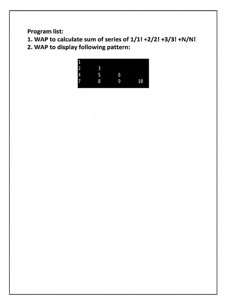 C Program To Display Sum Of Series PDF