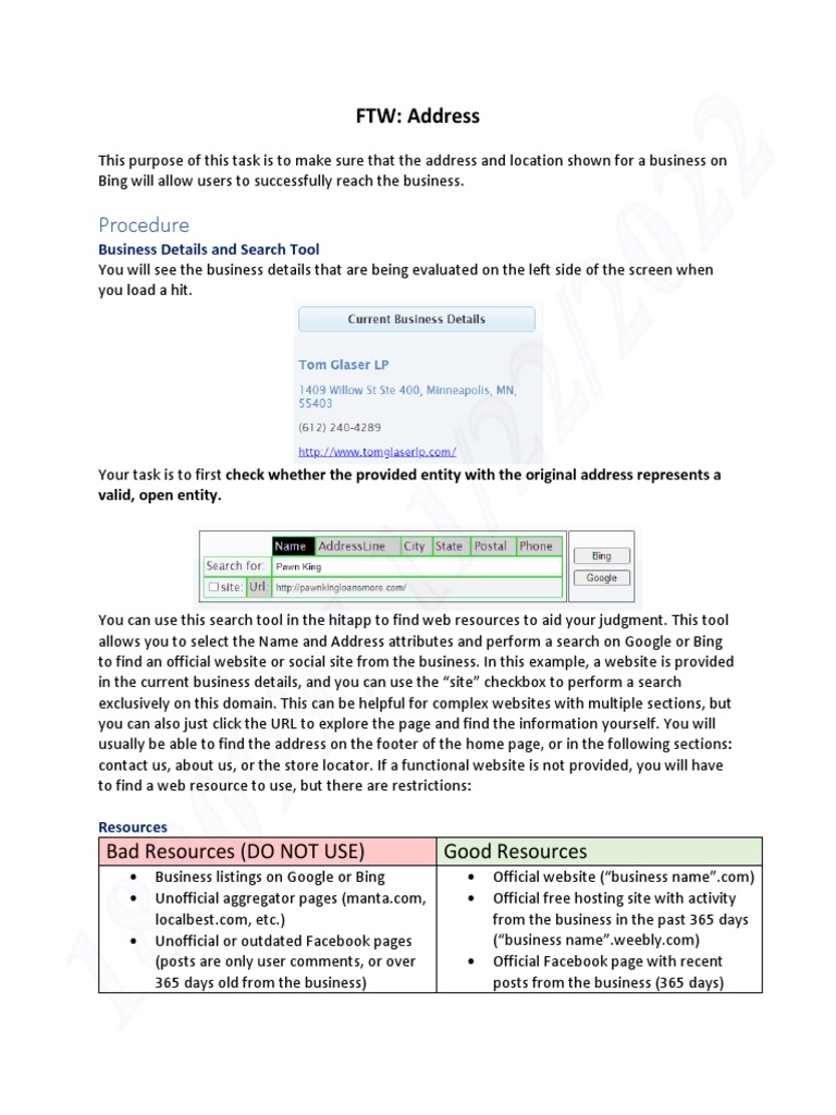 FTW Address 220607 | PDF | World Wide Web | Internet & Web