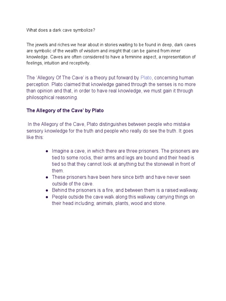 CAVE | PDF | Epistemology | Metaphysics