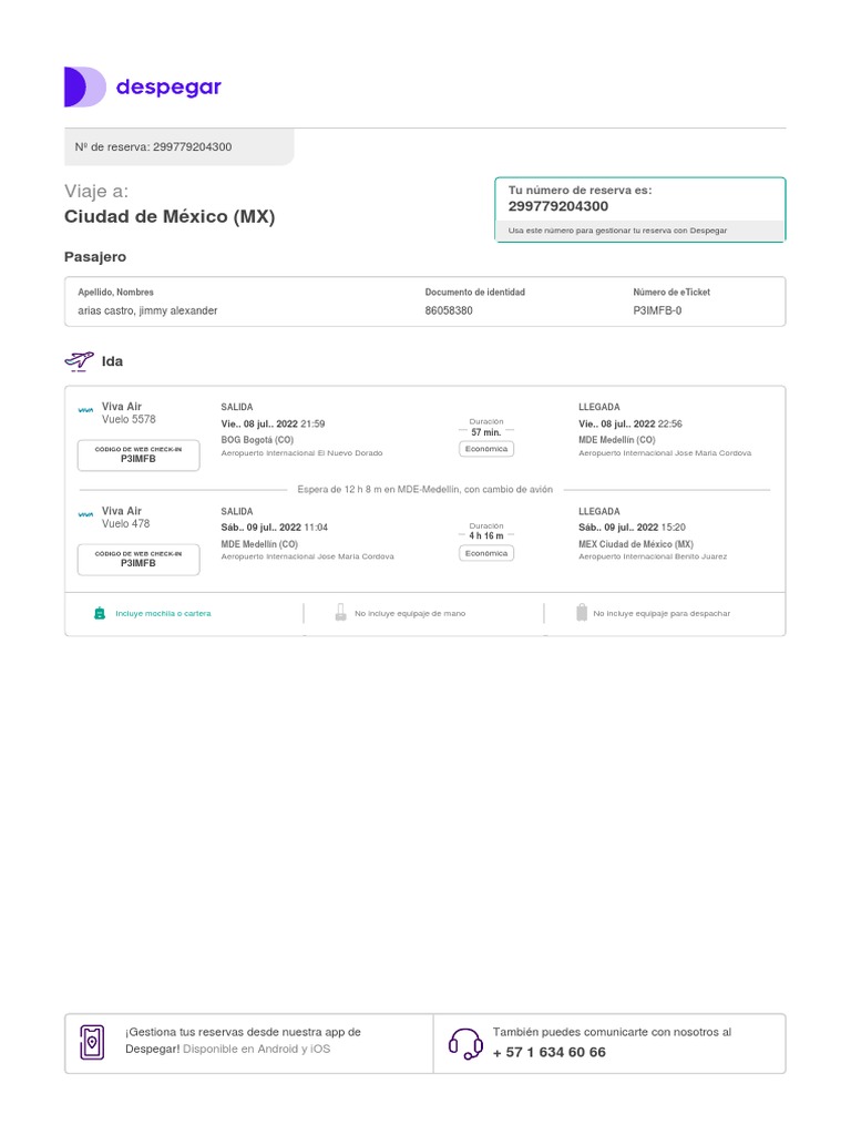 Boleto de Salida | PDF | Aeropuerto | Aplicación movil