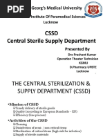 Standard Operating Procedure For CSSD | PDF | Sterilization (Microbiology)