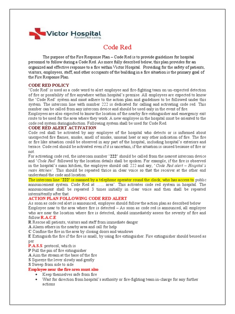 Fire Response Plan | PDF | Firefighting | Firefighter