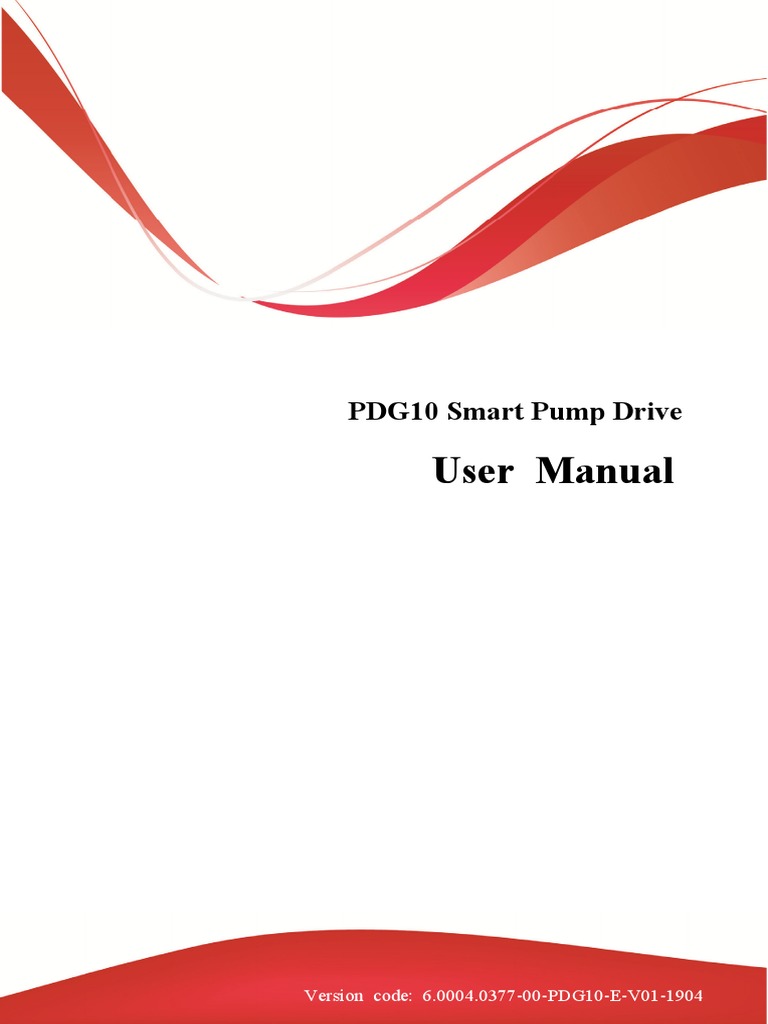 PDG10 Smart Pump Drive User Manual 2019-6 | PDF | Electrical Wiring ...